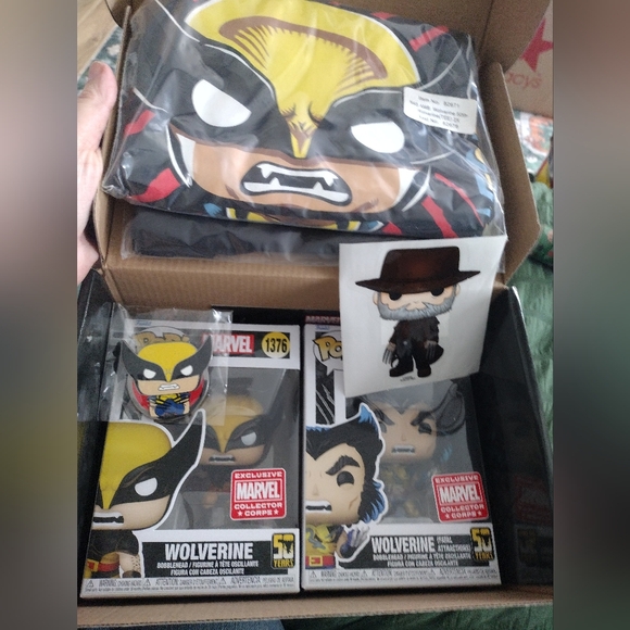 Funko | Other | Funko Marvel Wolverine Collectible Bundle Yellow And ...